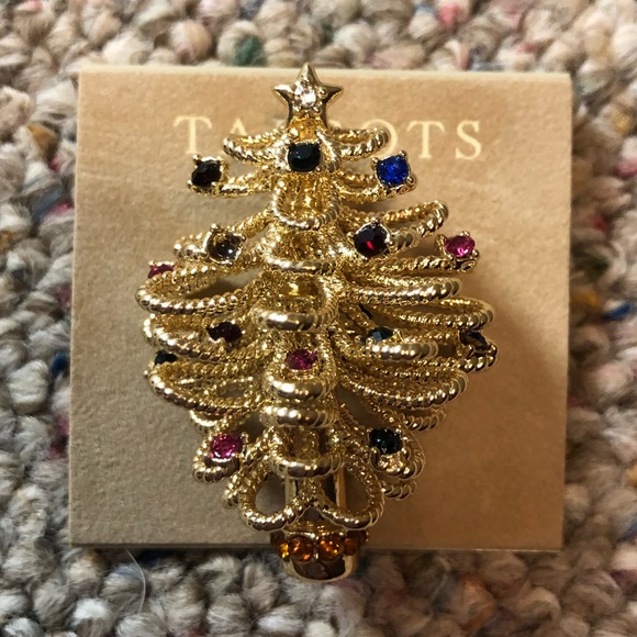 Talbots | Jewelry | Talbots Holiday Christmas Tree Brooch | Poshmark